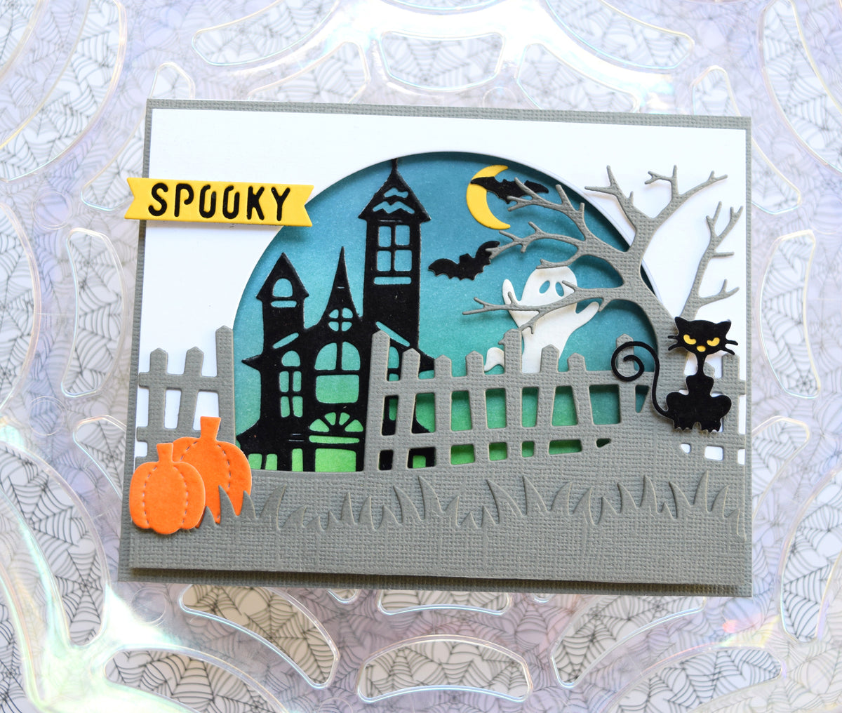 Quick to Make Halloween Card with Deco Foil Flock – thermoweb.com