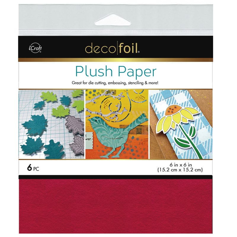 Deco Foil Plush Paper, Ruby Red – thermoweb.com