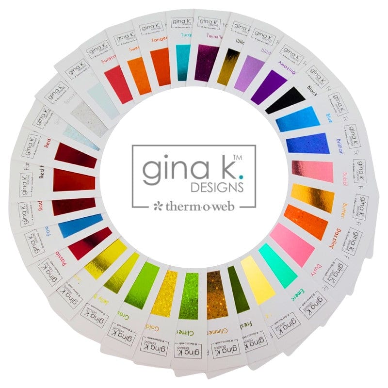 Gina K. Designs Fancy Foil Swatch Card Set – thermoweb.com