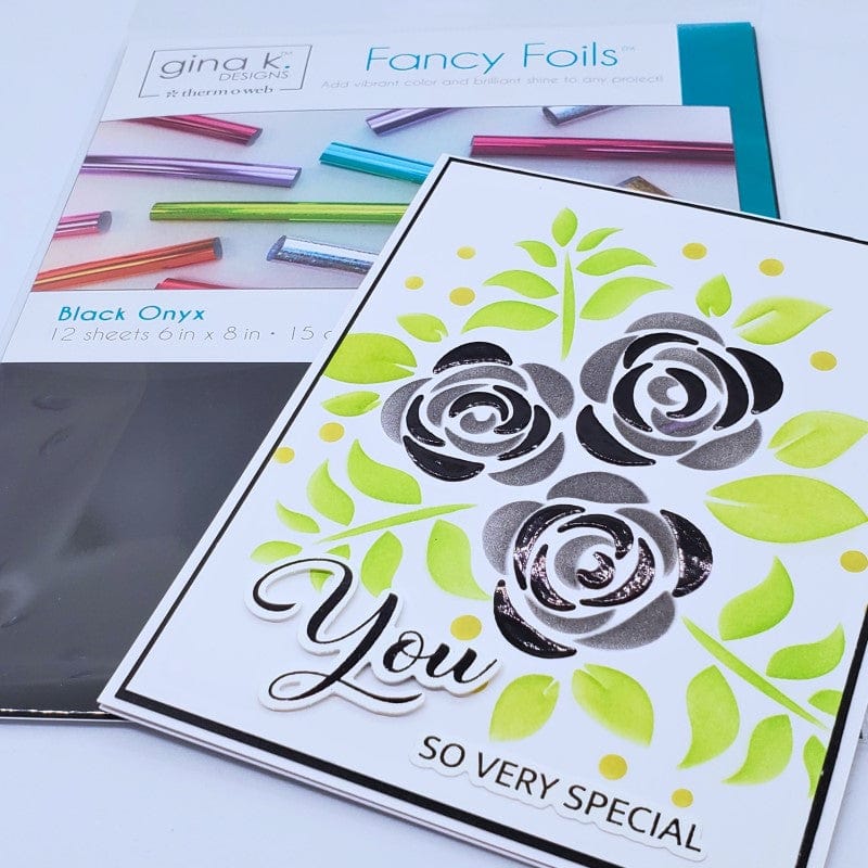 Gina K. Designs Fancy Transfer Foil, Black Onyx – thermoweb.com