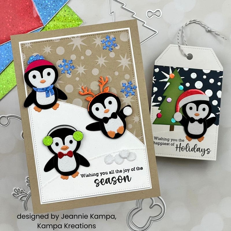 Penguin Pals Card Kit from Gina K. Designs and Therm O Web – thermoweb.com