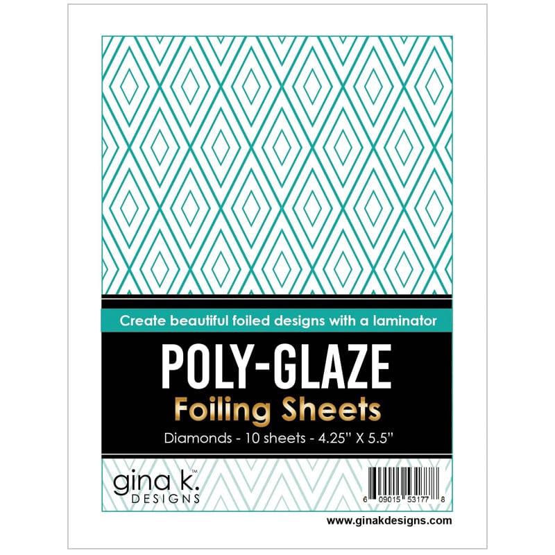 Gina K. Designs POLY-GLAZE Foiling Sheets, Diamonds – thermoweb.com