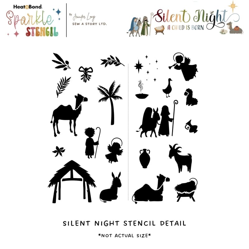 HeatnBond Sew a Story, LTD by Jennifer Long 6 in x 6 in Stencil- SILEN ...
