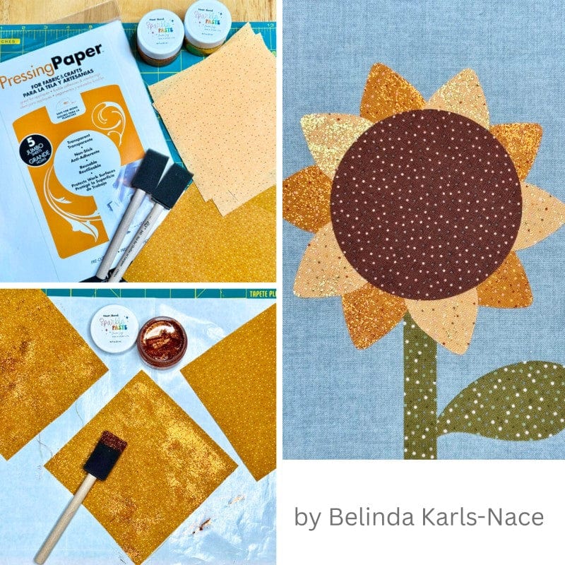 HeatnBond Sparkle Paste by Jennifer Long Sew A Story - Sunshine ...