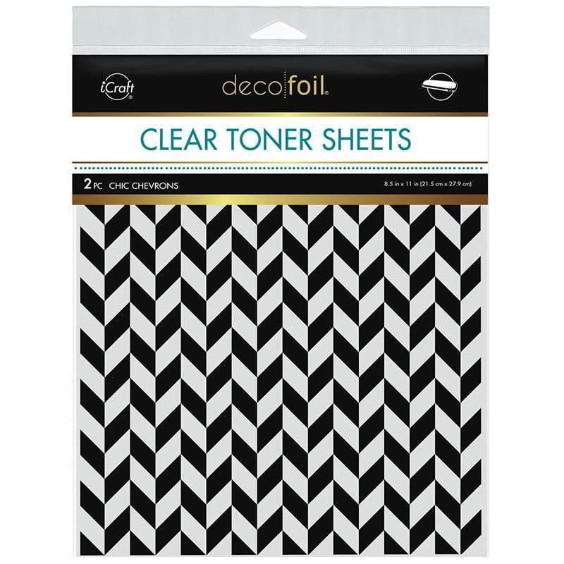Deco Foil Clear Designer Toner Sheets - Chic Chevrons – thermoweb.com