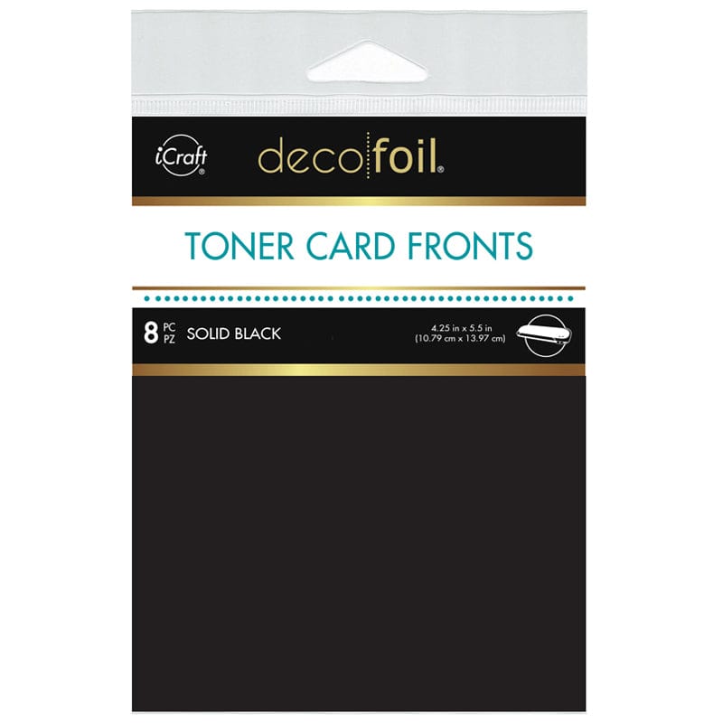 Deco Foil Toner Card Fronts - Solid Black – thermoweb.com