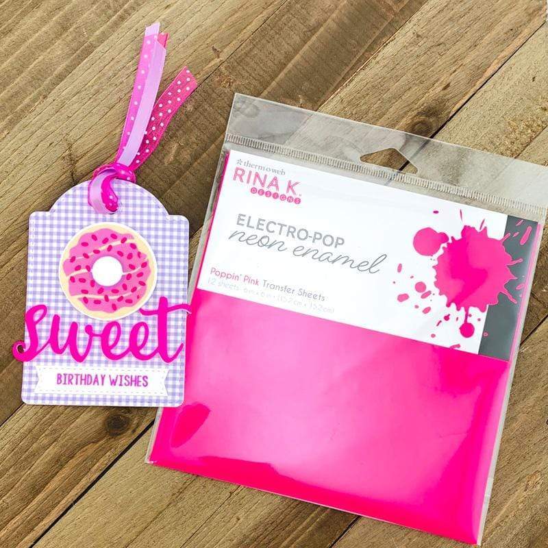 Rina K. Designs Neon Enamel Transfer Sheets, Poppin’ Pink – thermoweb.com